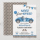 Need Four Speed Blue Race Car 4th Birthday Party Invitation | Zazzle