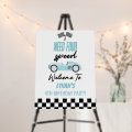 Need Four Speed Car Birthday Party Welcome Sign | Zazzle