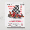 Need Four Speed Race Car Birthday Boy Invitation | Zazzle
