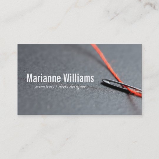 Needle & Thread Business Card | Zazzle.com
