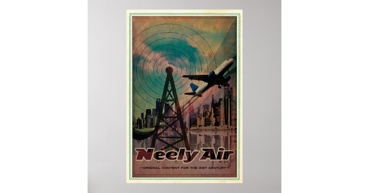 Neely Air logo poster, LARGE Poster | Zazzle