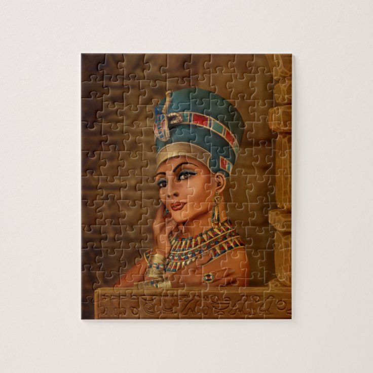 Nefertiti - Neferneferuaten the Egyptian Queen Jigsaw Puzzle | Zazzle