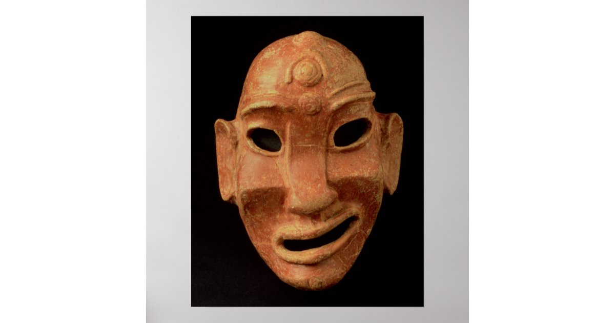 Negroid mask from Carthage, 7th-6th century BC (te Poster | Zazzle