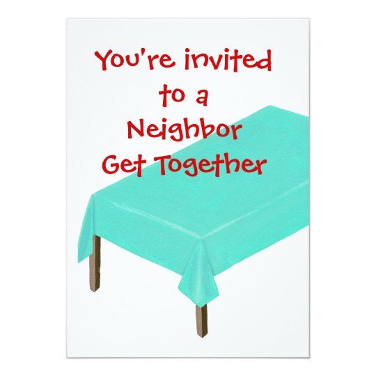 Neighbor Get Together Invitations Customize Card Zazzle