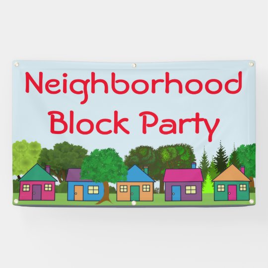 Neighborhood Block Party Banner | Zazzle.com