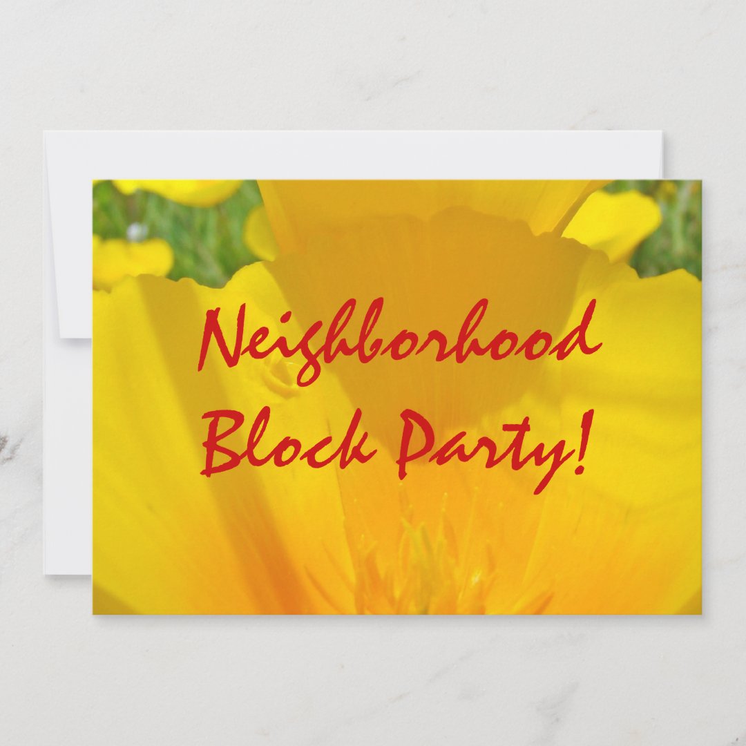 Neighborhood Block Party! Invitations Annoucements | Zazzle
