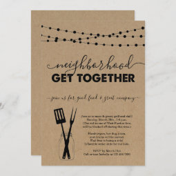 Neighborhood Get Together Invitation | Zazzle