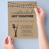 Neighborhood Get Together Invitation Flyer | Zazzle