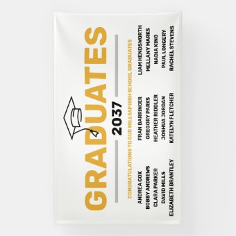 Neighborhood High School Graduation Banner | Zazzle