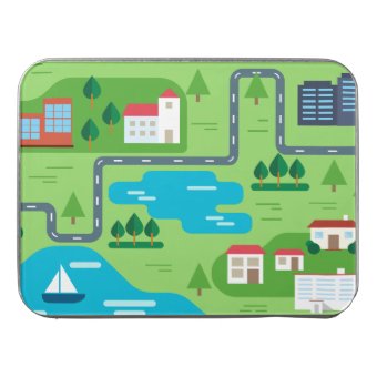 Neighborhood Illustration Roadmap Illustration Jigsaw Puzzle | Zazzle