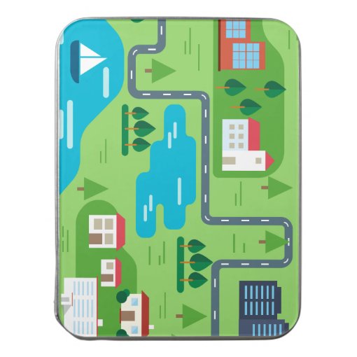 Neighborhood Illustration Roadmap Illustration Jigsaw Puzzle | Zazzle