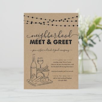 Neighborhood Meet & Greet Party Invitation | Zazzle