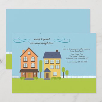 Neighbors Meet & Greet Invitation | Zazzle
