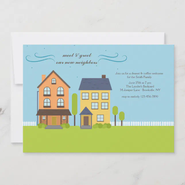 Neighbors Meet & Greet Invitation | Zazzle