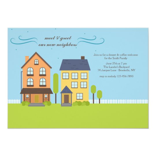 Neighbors Meet & Greet Invitation | Zazzle.com