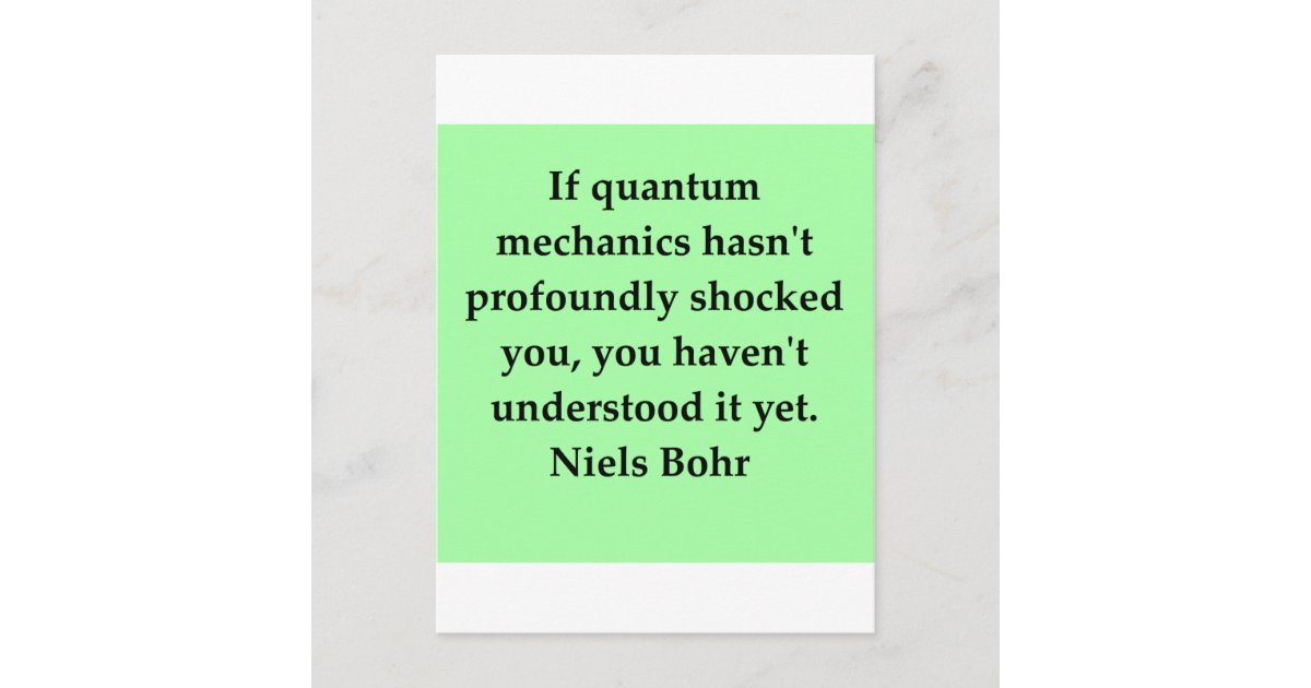 neils bohr quotation postcard | Zazzle