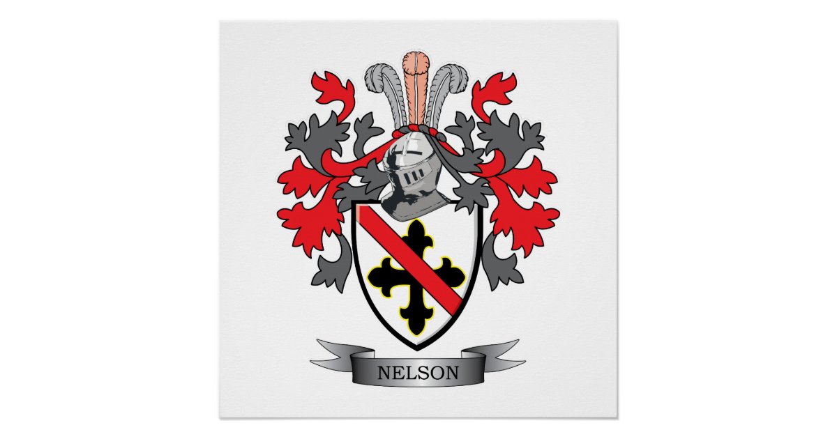 Nelson Coat of Arms Poster | Zazzle