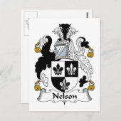 Nelson Family Crest Postcard | Zazzle
