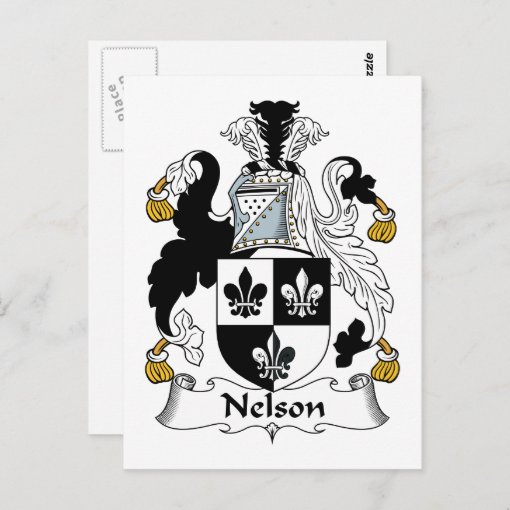 Nelson Family Crest Postcard | Zazzle