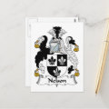 Nelson Family Crest Postcard | Zazzle