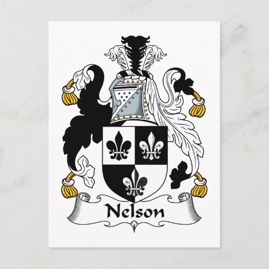Nelson Family Crest Postcard | Zazzle.com