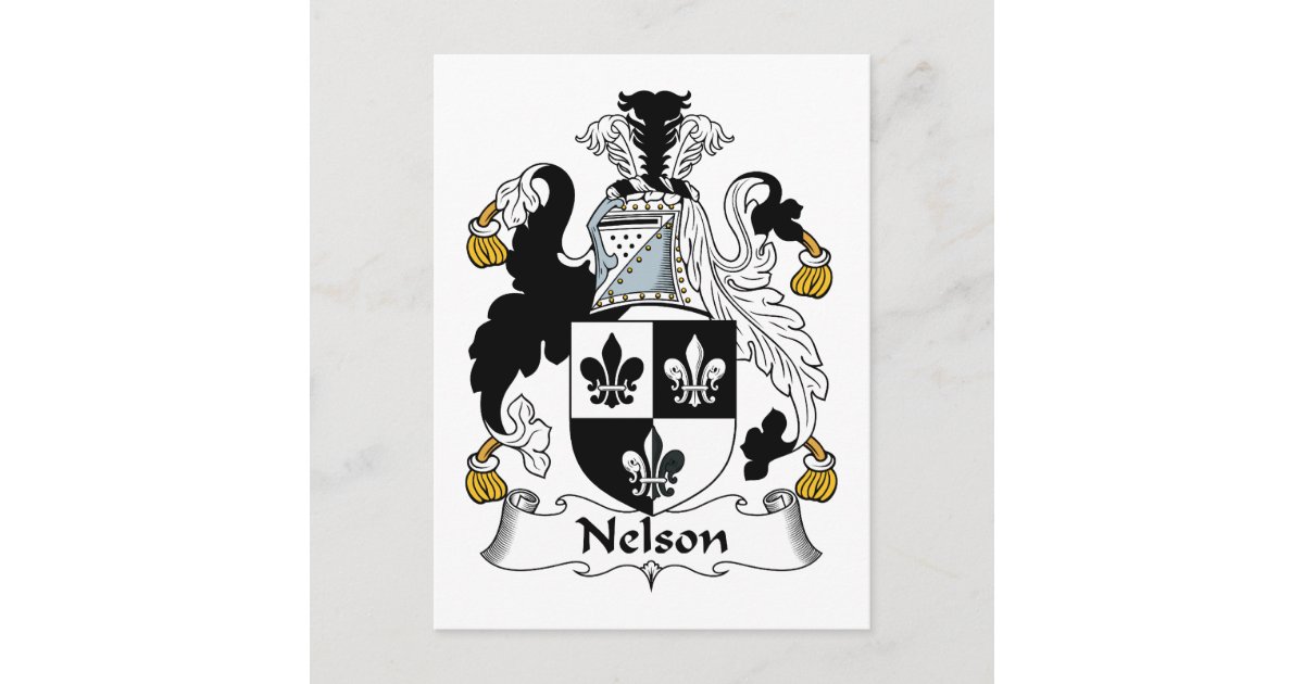 Nelson Family Crest Postcard | Zazzle