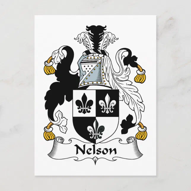 Nelson Family Crest Postcard | Zazzle