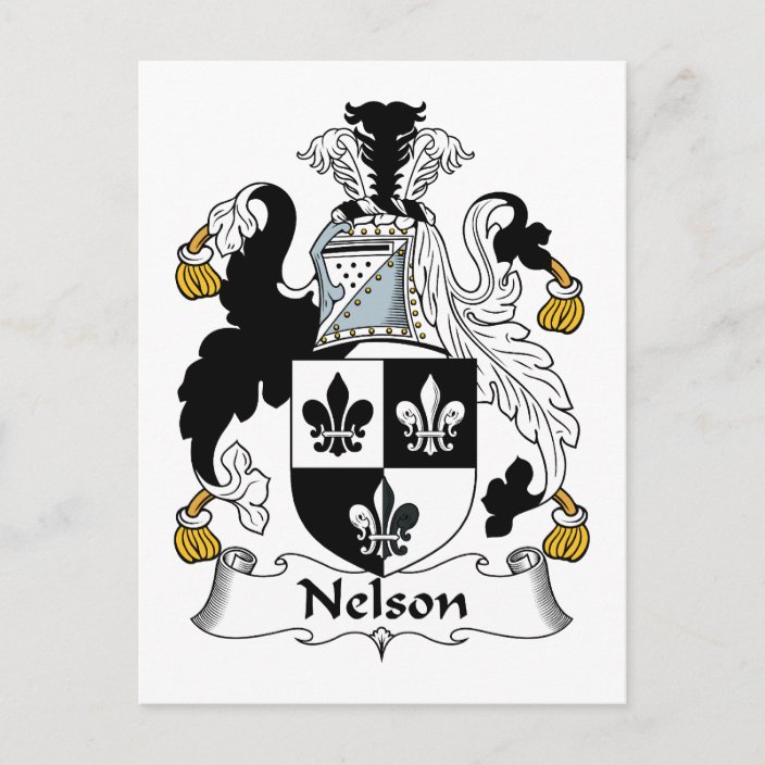 Nelson Family Crest Postcard | Zazzle.com