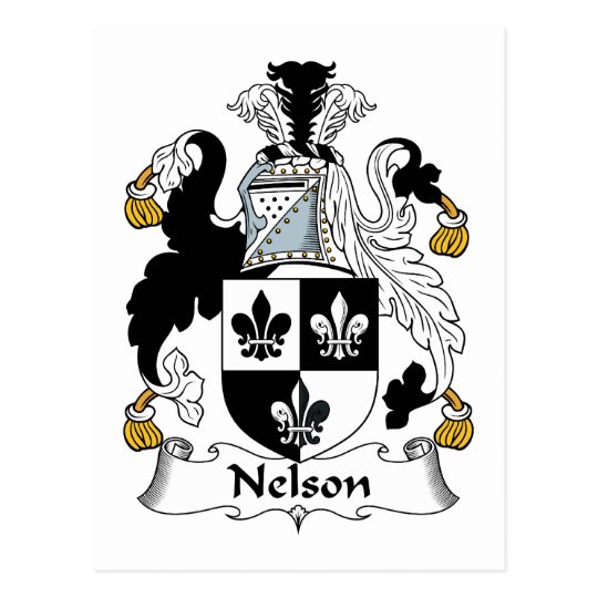 Nelson Family Crest Postcard | Zazzle.com