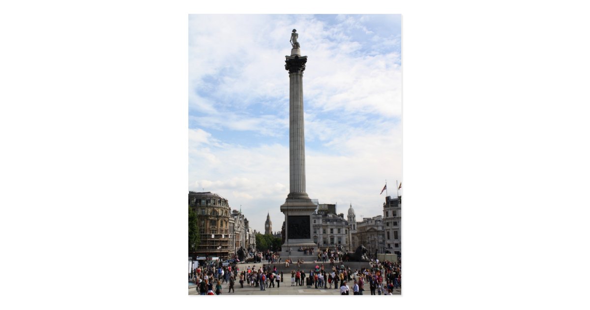 Nelson's Column, Trafalgar Square Postcard | Zazzle.com