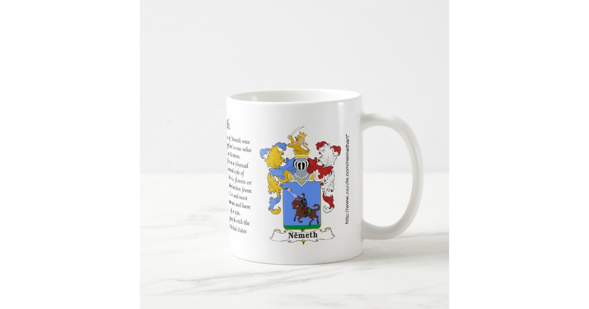 Nemeth Family Hungarian Coat of Arms mug | Zazzle