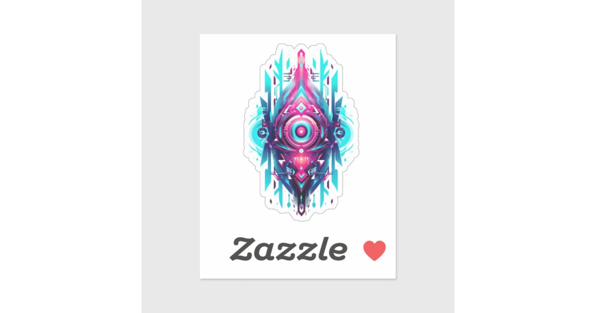 Neo-Tribal Sigil Sticker | Zazzle