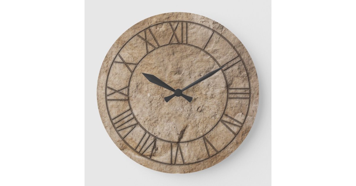 Neolithic Stone Age Wall Clock | Zazzle