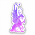 Neon Basilisk Monster Symbol Dragon Ancient Beast Sticker | Zazzle