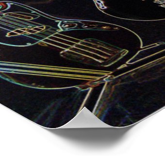 Neon Bass Print | Zazzle