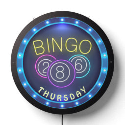 Neon Bingo Night LED Sign | Zazzle