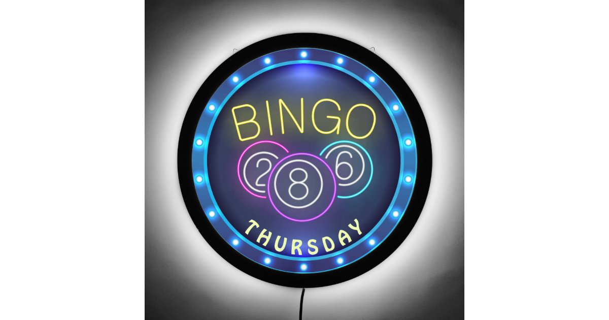 Neon Bingo Night LED Sign | Zazzle