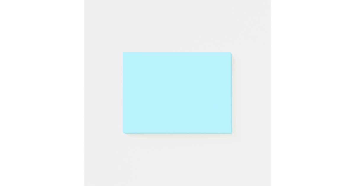 Neon Blue color Post-it Notes | Zazzle