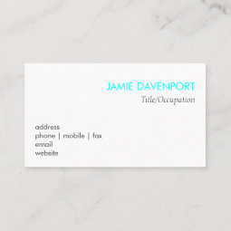 Neon Blue Line Business Card | Zazzle