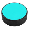 Neon Blue Solid Color | Classic Hockey Puck | Zazzle
