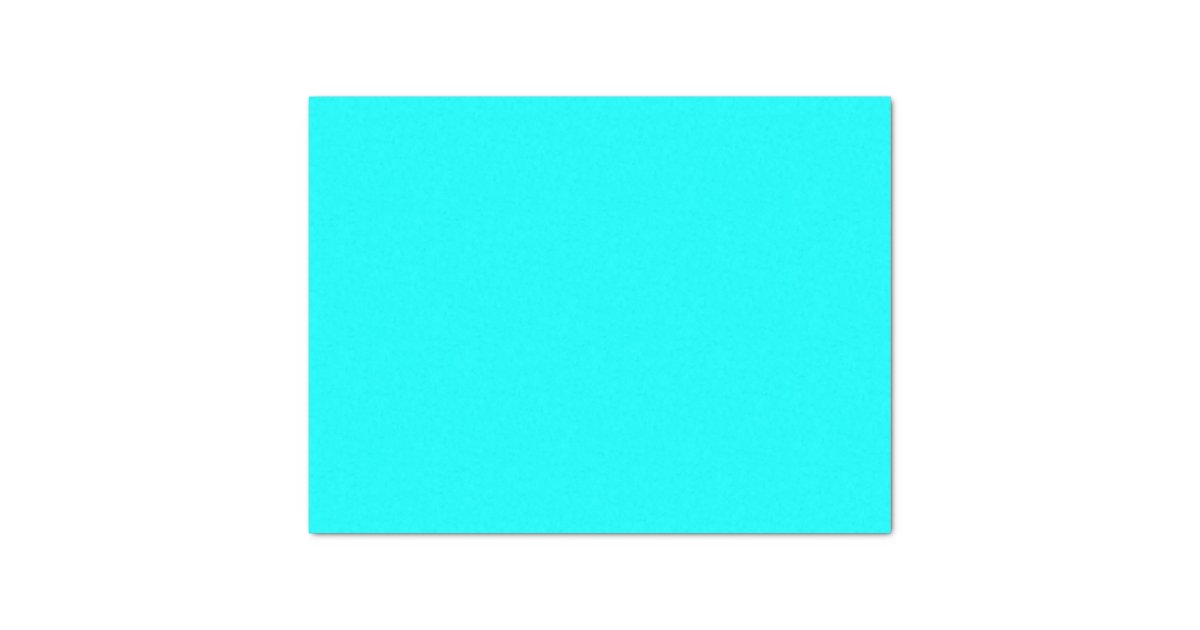 Neon Blue Solid Color | Classic Tissue Paper | Zazzle
