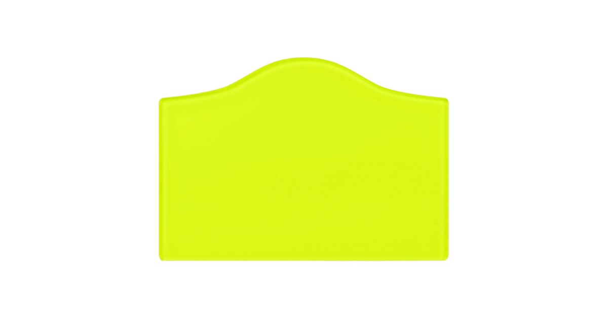 Neon Chartreuse Solid Color | Classic Door Sign | Zazzle