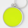 Neon Chartreuse Solid Color | Classic Keychain | Zazzle