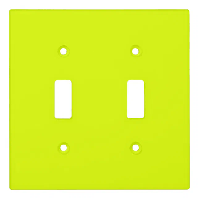 Neon Chartreuse Solid Color | Classic Light Switch Cover | Zazzle