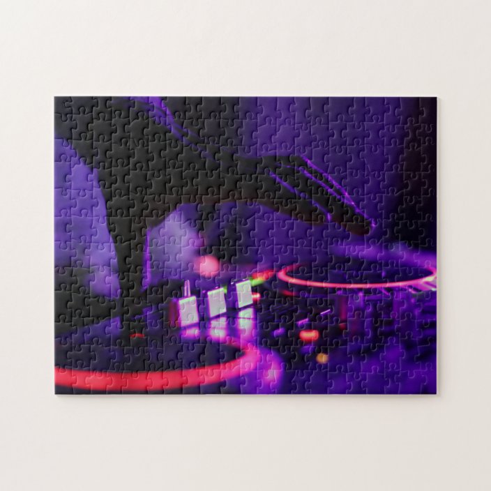 Neon DJ Jigsaw Jigsaw Puzzle | Zazzle.com