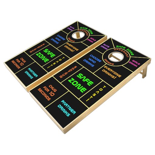 Neon Drinking Gaming Cornhole Set | Zazzle