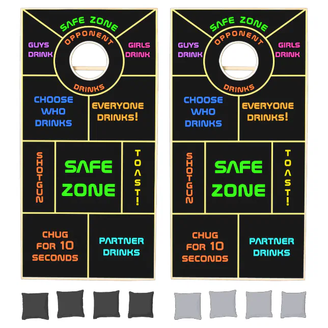 Neon Drinking Gaming Cornhole Set | Zazzle