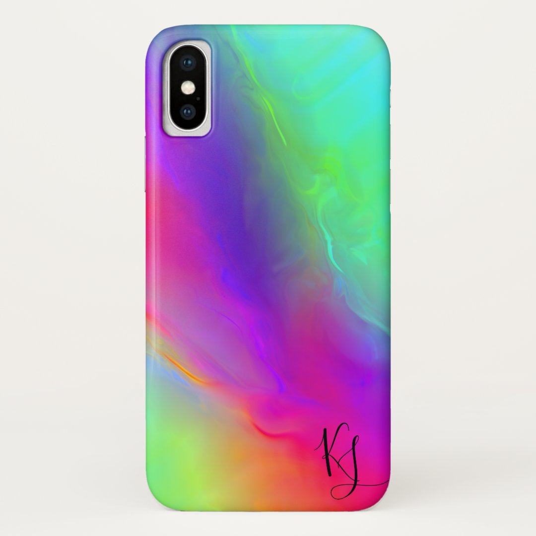 Neon Flow Personalized Phone Case | Zazzle