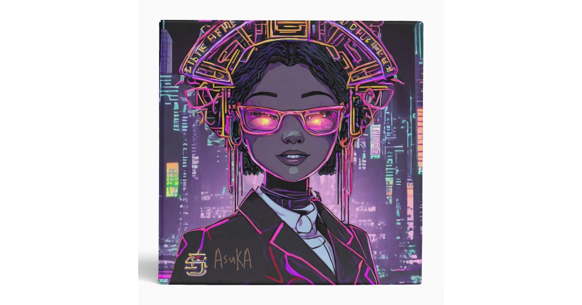 Neon Future ID1028 3 Ring Binder | Zazzle