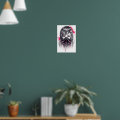 Neon Gas Mask Girl Poster | Zazzle